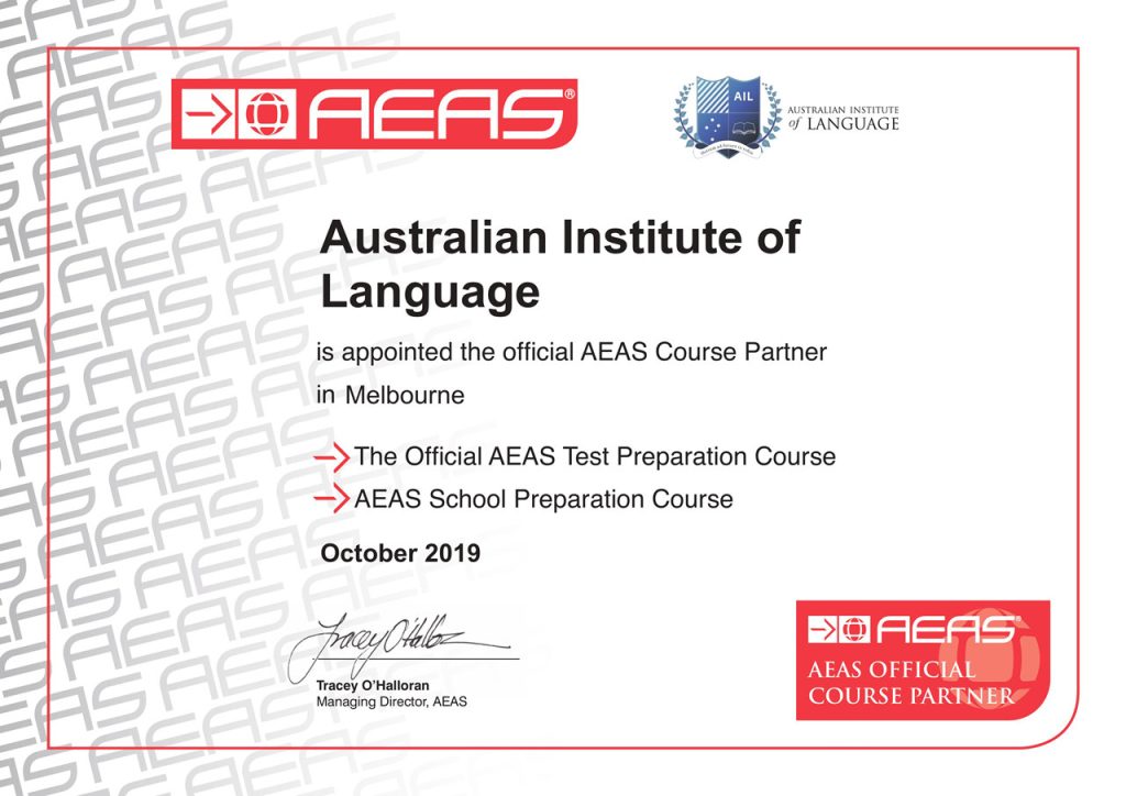 AEAS Test Prep. Course Year 10 – 12 – AIL EDU